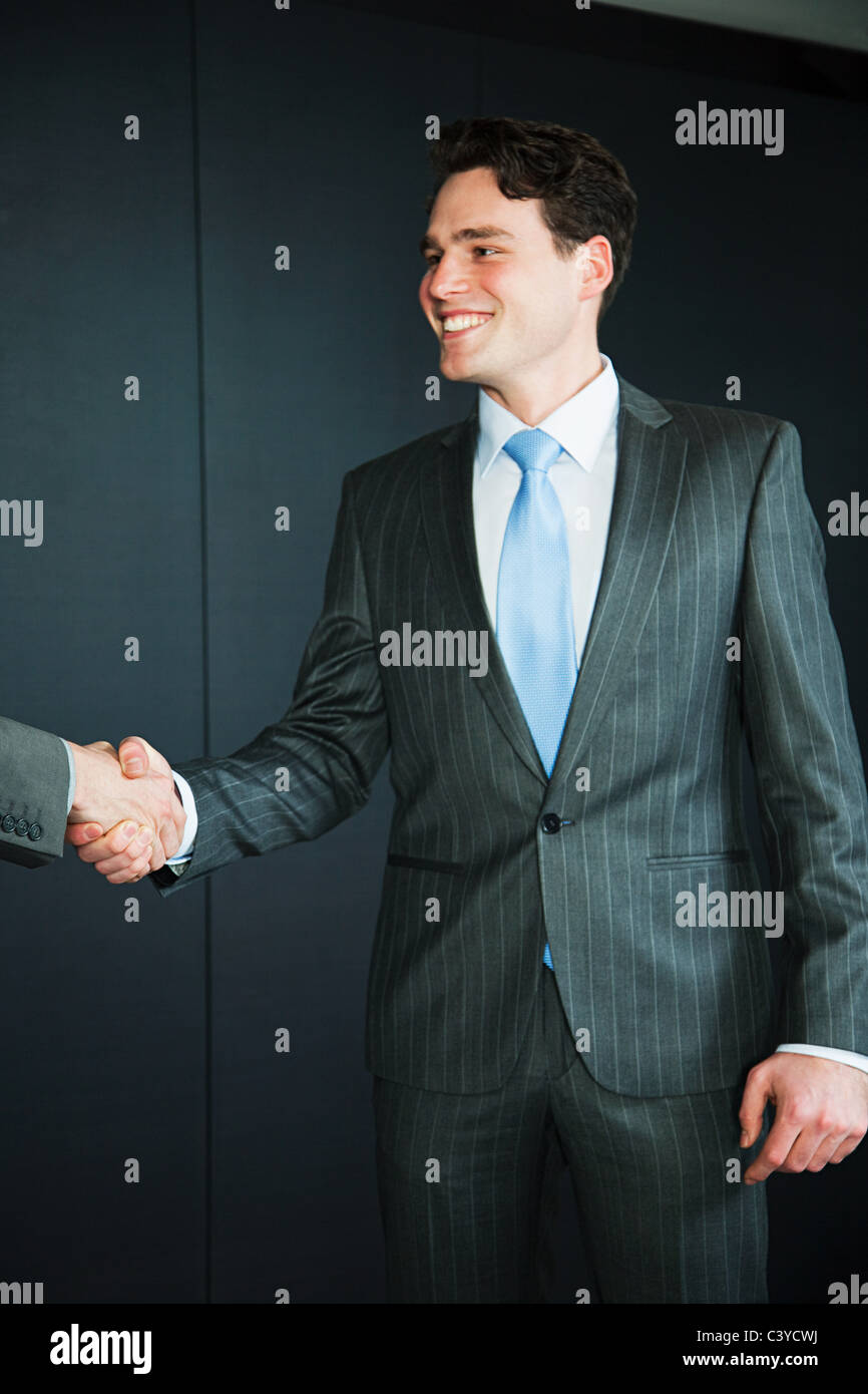 Two businessmen shaking hands Stock Photo - Alamy