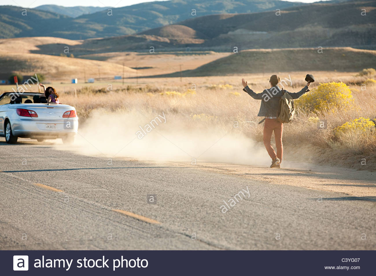 Hitchhiker Car Stock Photos & Hitchhiker Car Stock Images - Alamy
