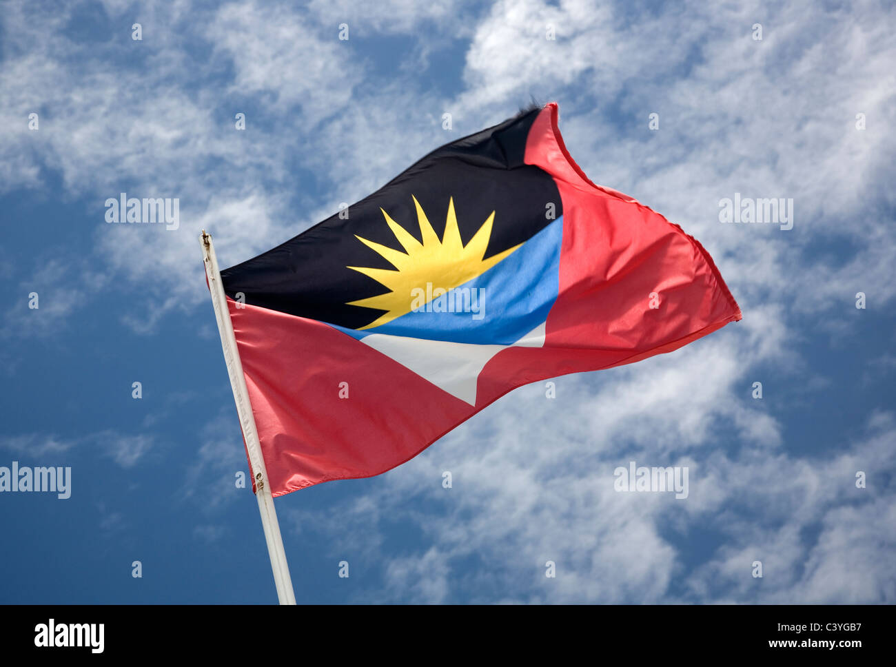 Antigua & Barbuda Flag Stock Photo - Alamy