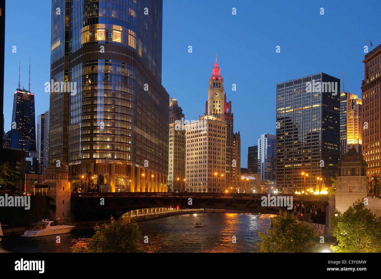 Trump International, Hotel, Tower, Chicago, Illinois, USA, United ...