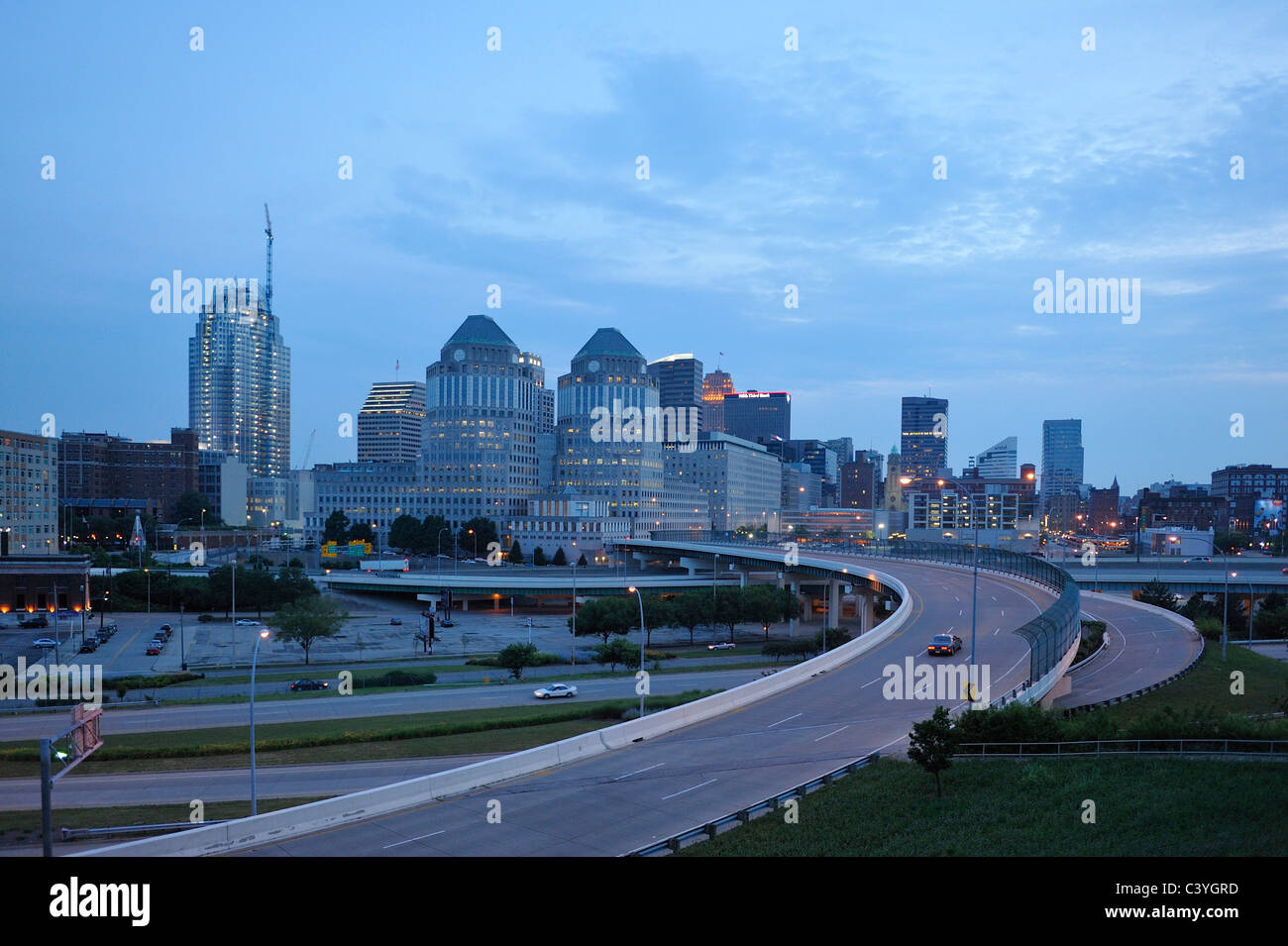 City highway road hi-res stock photography and images - Alamy