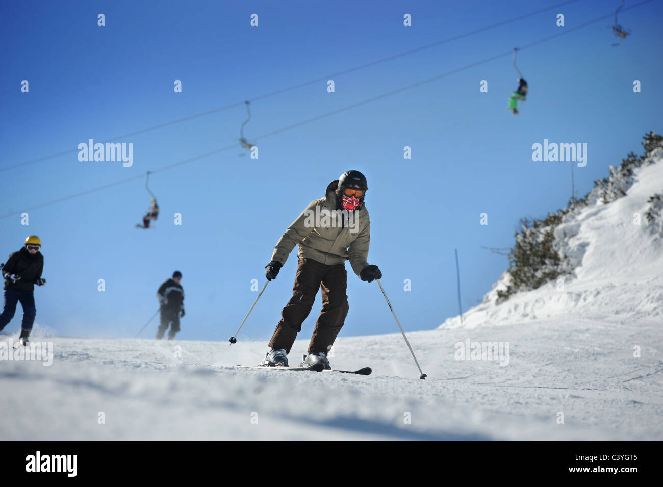 The Vogel Ski Centre in the Triglav National Park of Slovenia Stock ...
