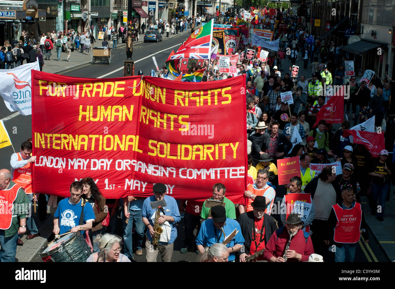 May day parade union hi-res stock photography and images - Alamy