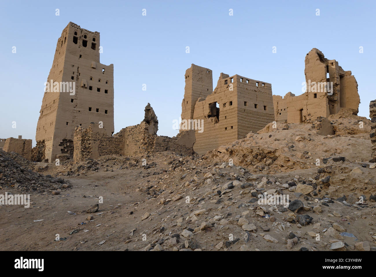 Old town, City, Marib, Yemen, Arabia, Middle East, Abandoned, Tower ...