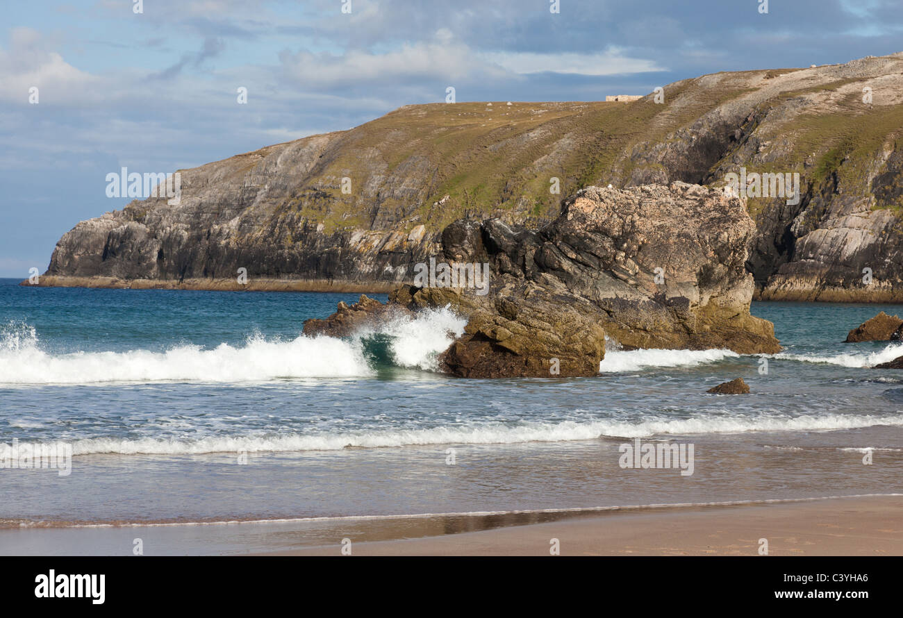 Headland at Durness on the Northern coastline of Scotland Stock Photo ...