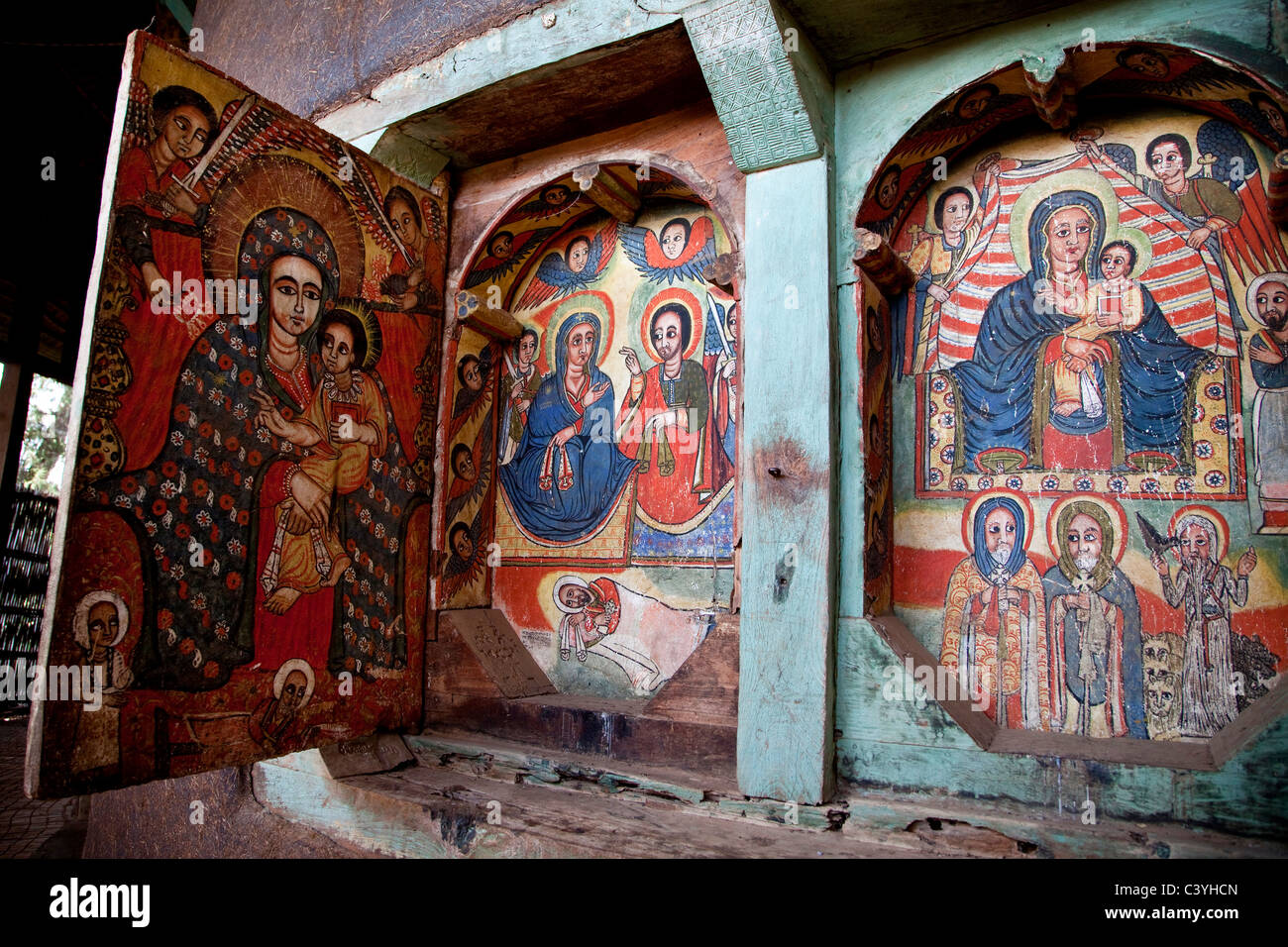 Ura Kidane Meret church on Lake Tana, Ethiopia, Africa Stock Photo - Alamy