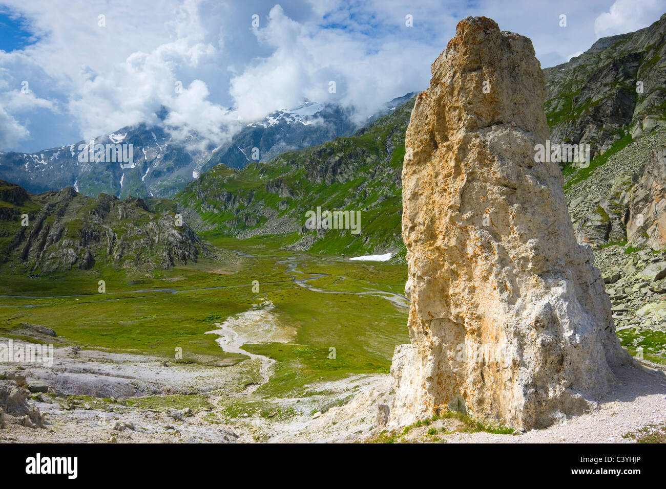 Greina, Switzerland, canton Ticino, valley of Blenio, national park ...