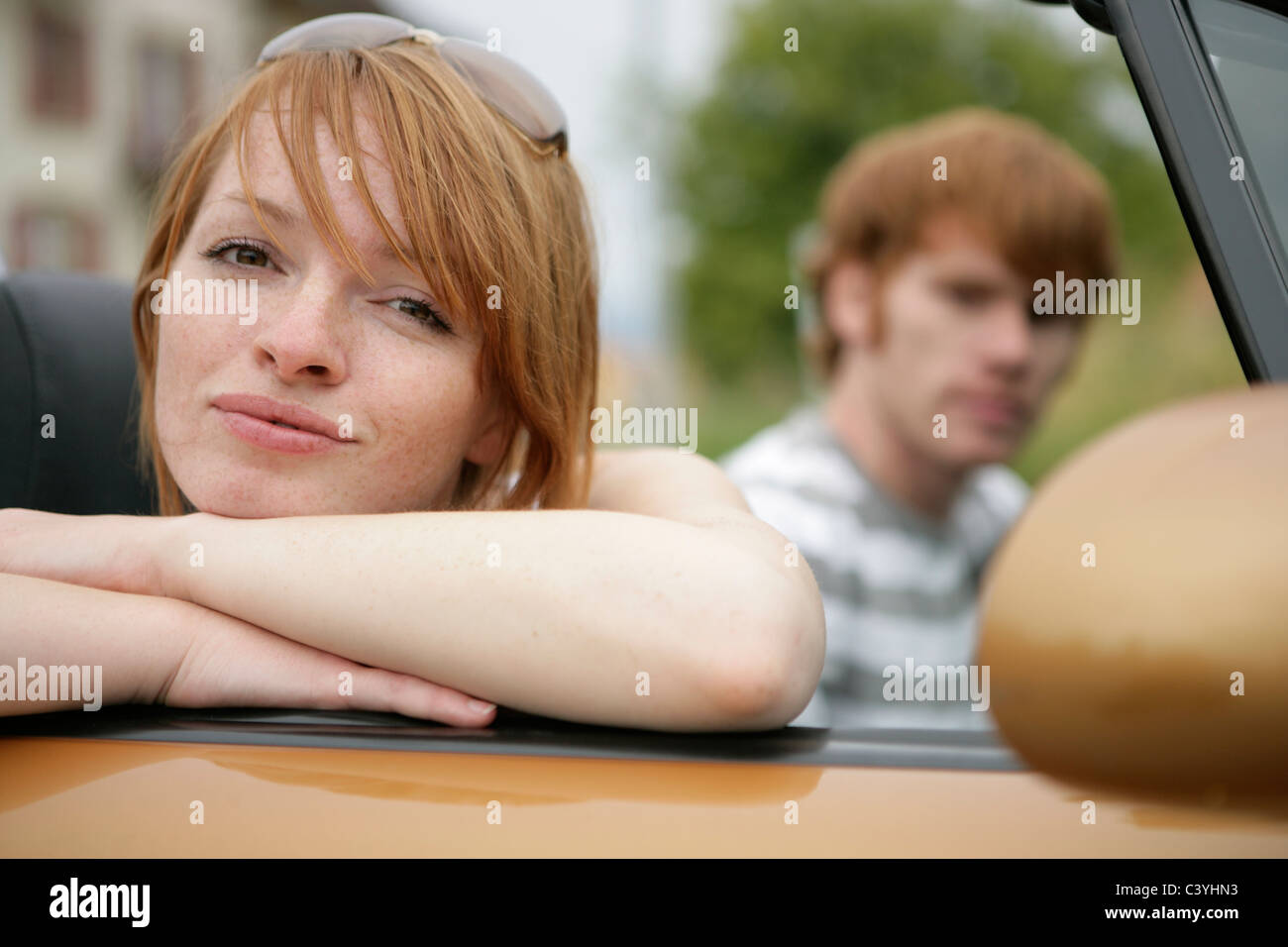 face, woman, portrait, convertible, couple, friendship, adult, happy ...
