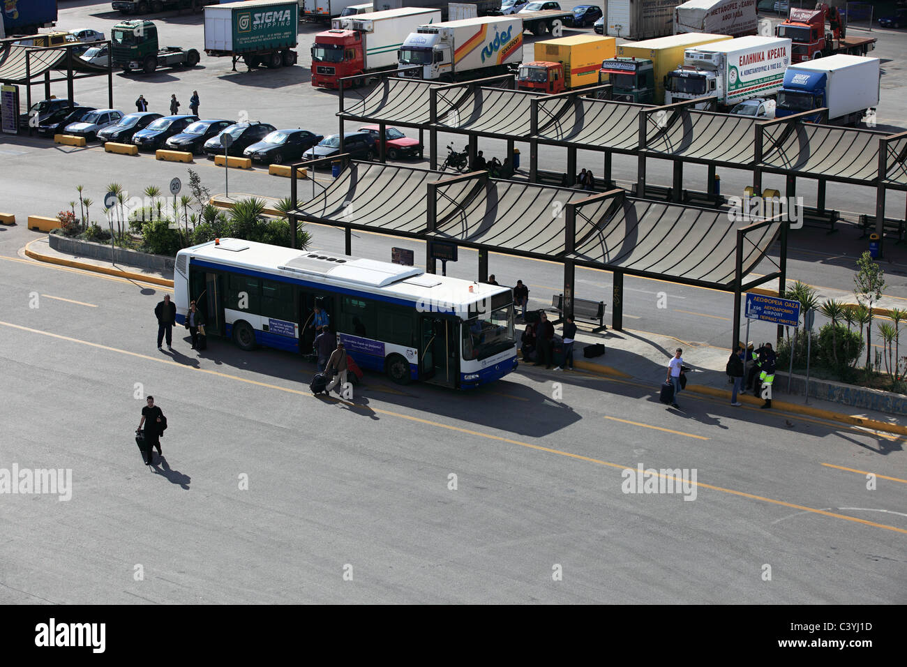 Bus greece hi-res stock photography and images - Alamy