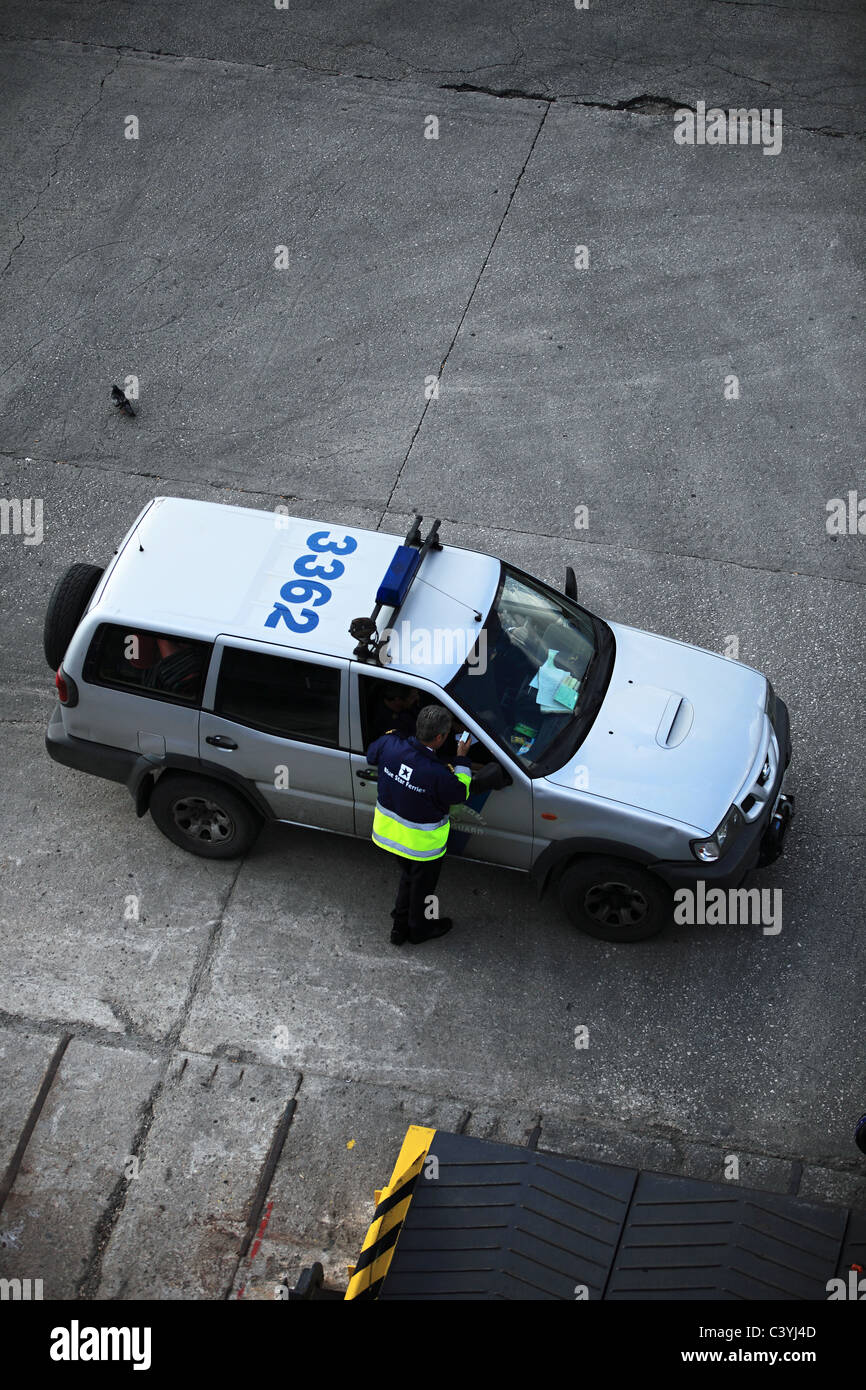 Athens police car hi-res stock photography and images - Alamy