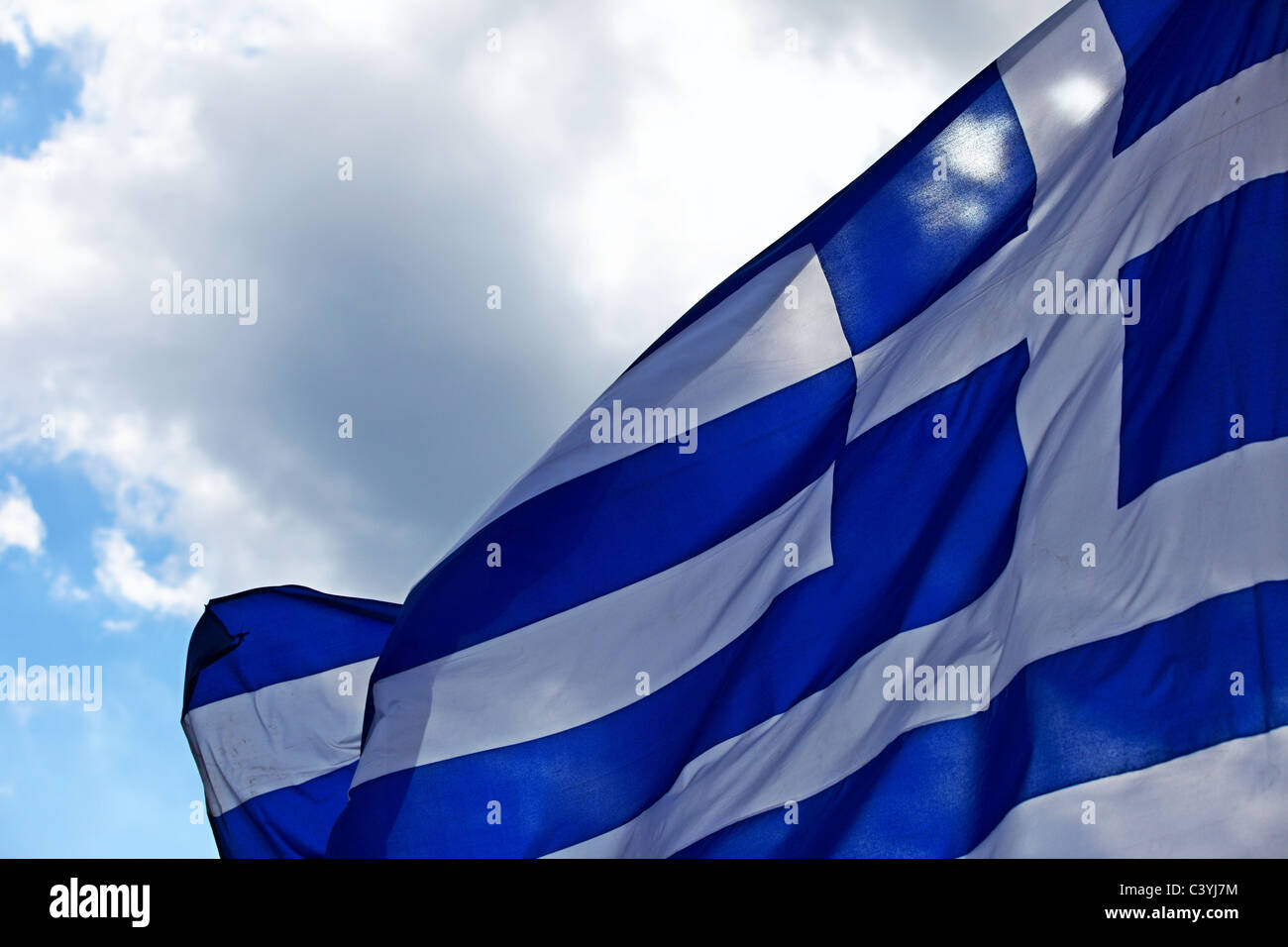 Greek ship flag hi-res stock photography and images - Alamy