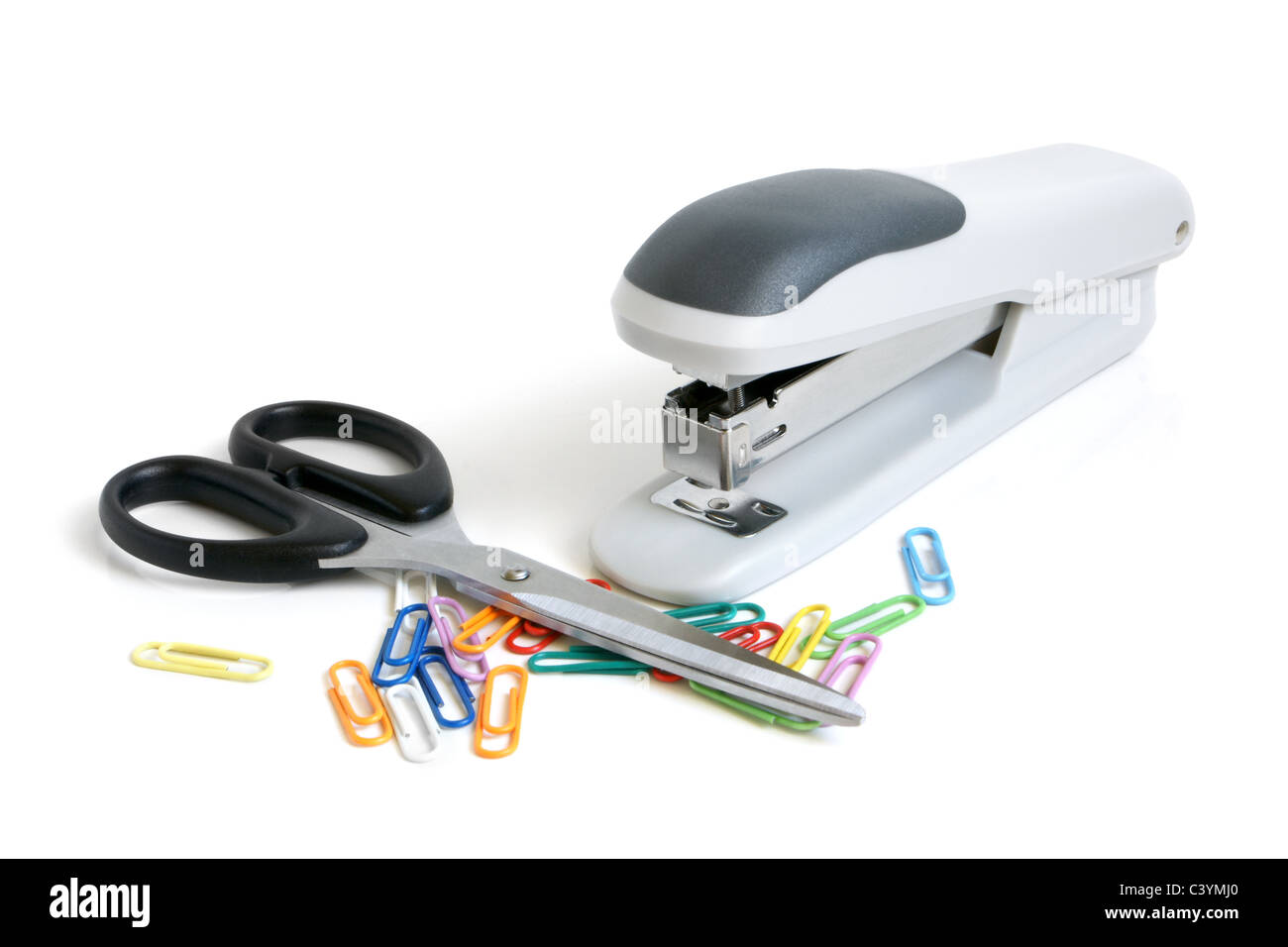 Office paper clips Cut Out Stock Images & Pictures - Alamy