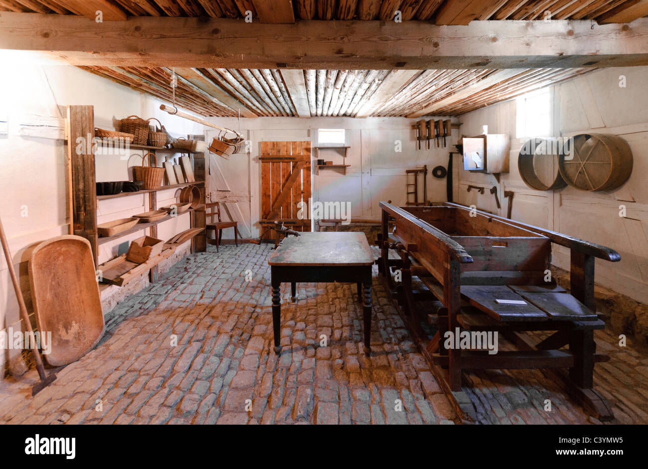 old, architecture, inside, inside view, indoor photograph, farmhouse ...