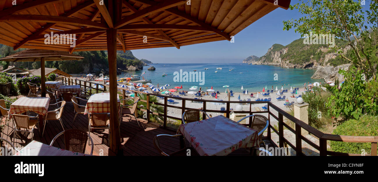 Liapades beach, Liapades, Corfu, Europe, Greece, landscape, water ...