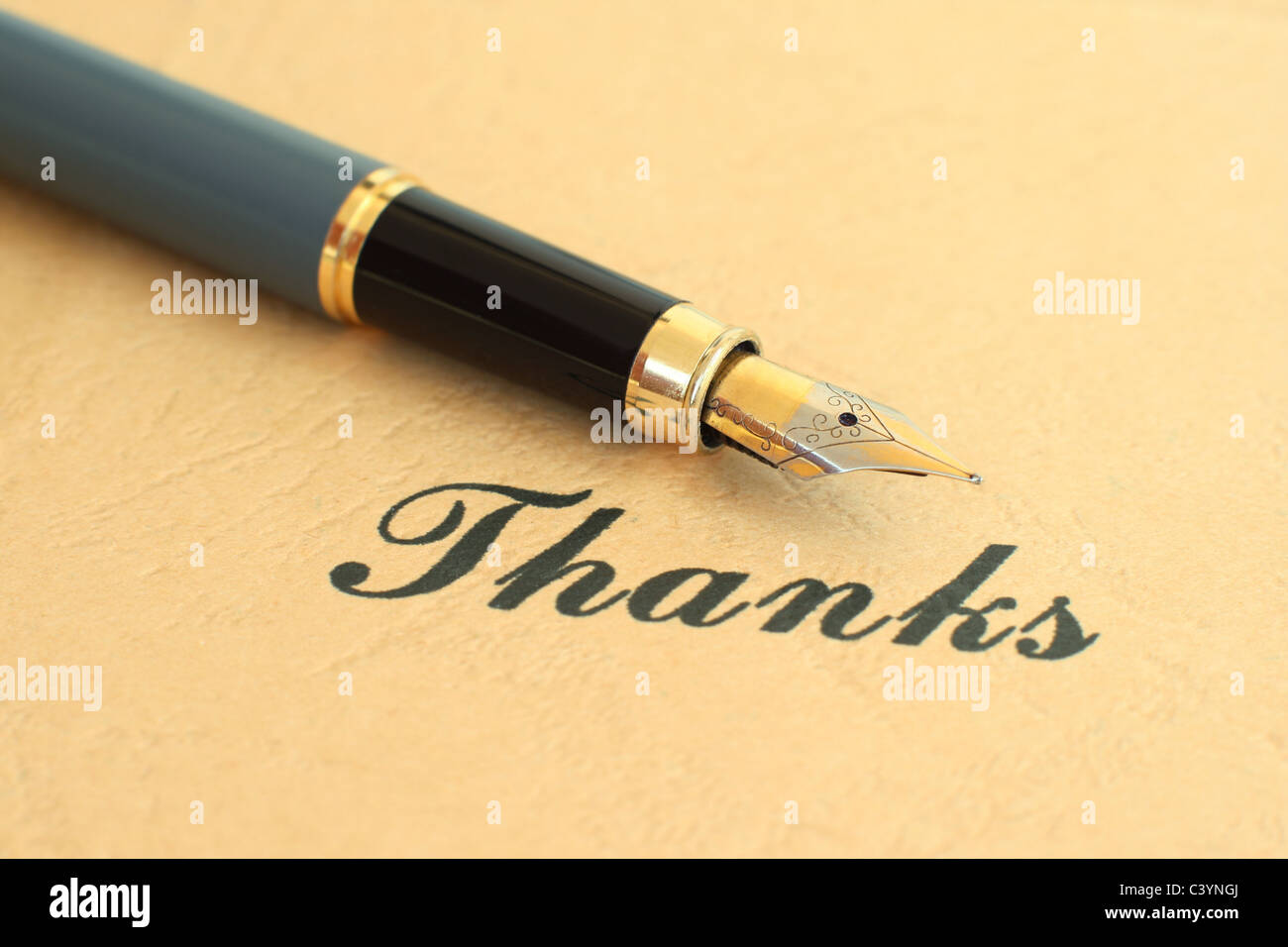 Fountain pen ink thank you hi-res stock photography and images - Alamy