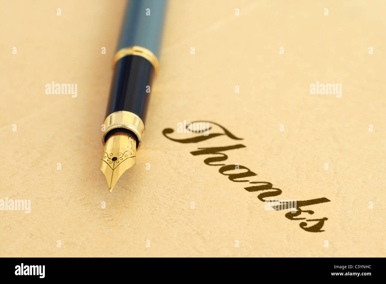 Thank you letter fountain pen hi-res stock photography and images - Alamy