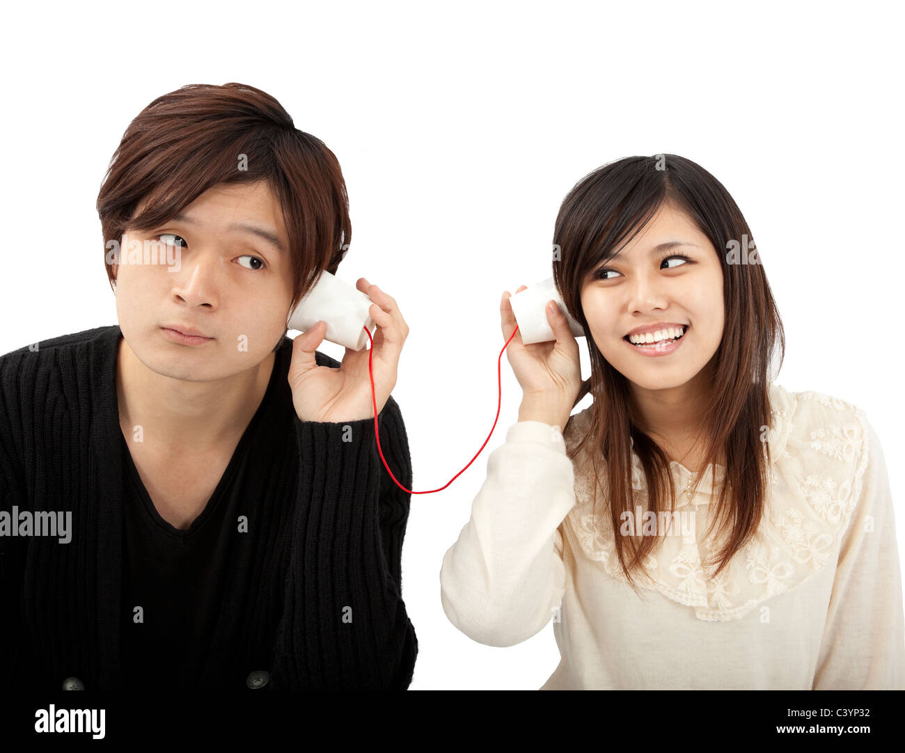 The communication between couple Stock Photo - Alamy
