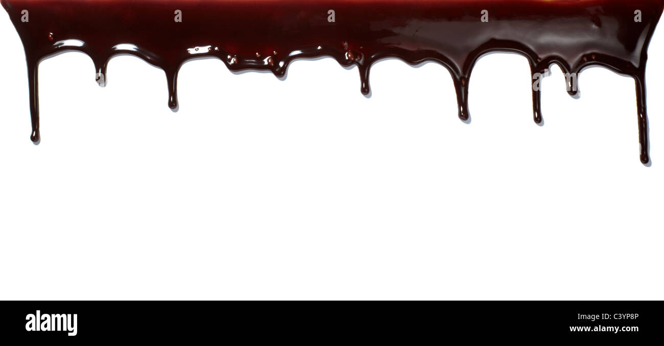close up of a chocolate syrup leaking Stock Photo - Alamy
