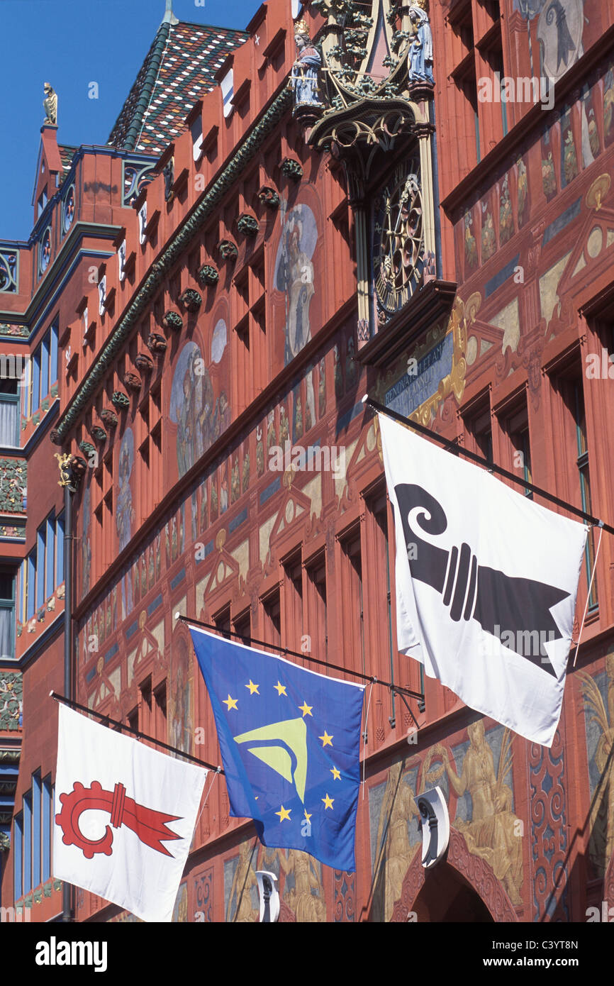 Switzerland, building, construction, Basel, Basle, Red, building ...