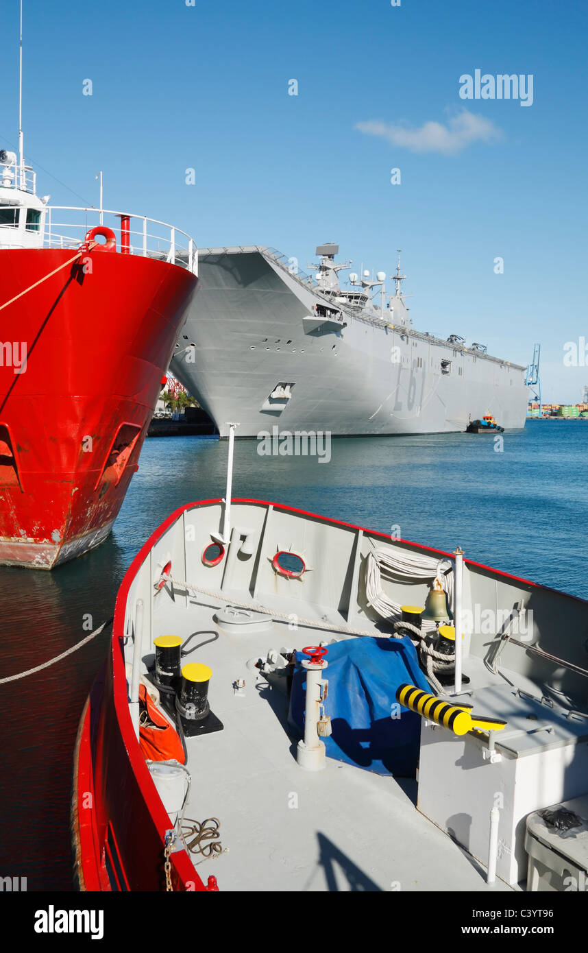 Spanish navy ship Juan Carlos I L61 visiting Las Palmas, Gran Canaria ...