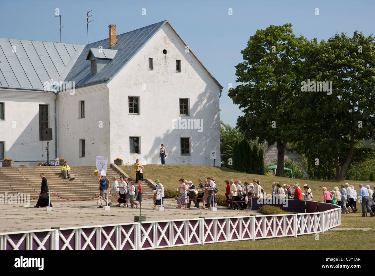Pilgrims at Aglona Basilica. The solemnity of the Assumption of the ...
