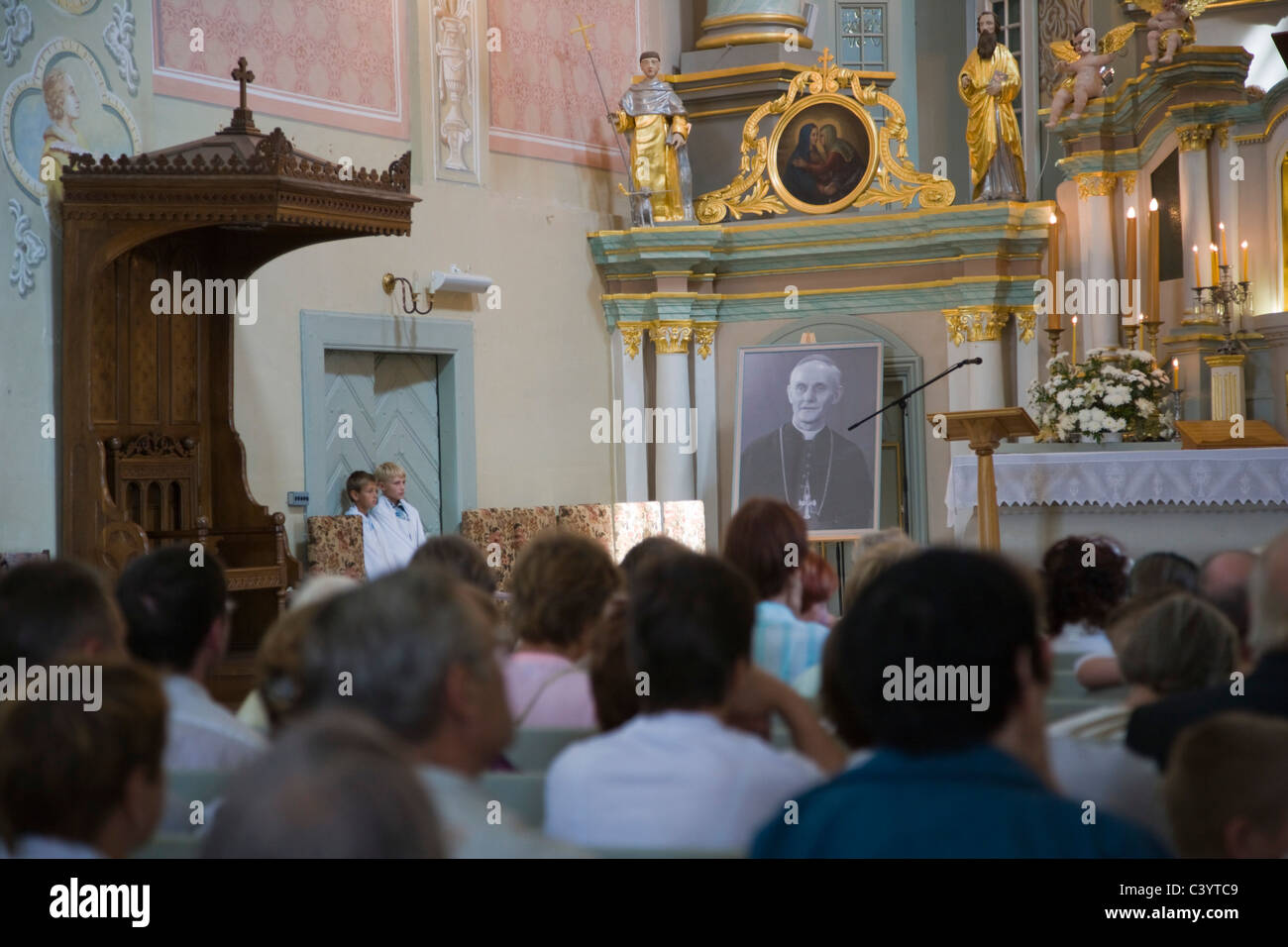 Aglona Basilica interior. Aglona. Latgalia. Latvia Stock Photo - Alamy