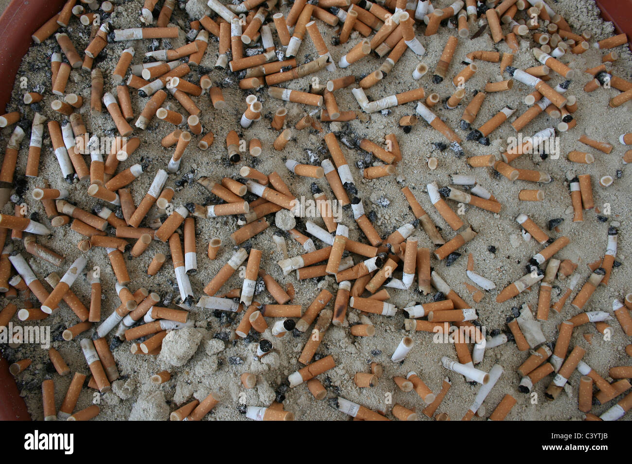 Smoking, cigarettes, stumps, do not smoke, symbol, rubbish, waste Stock ...