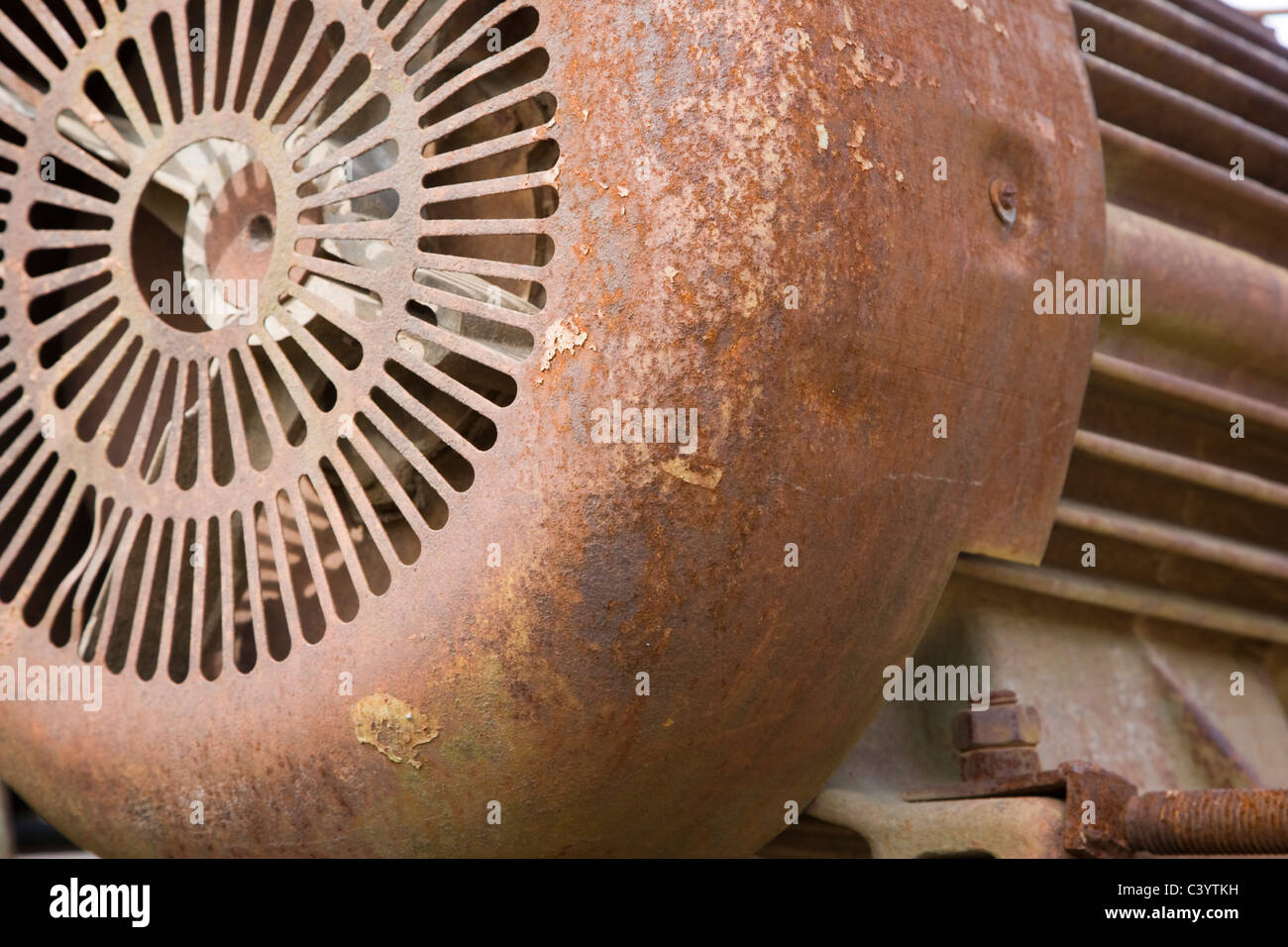 Old rusted motor Stock Photo - Alamy