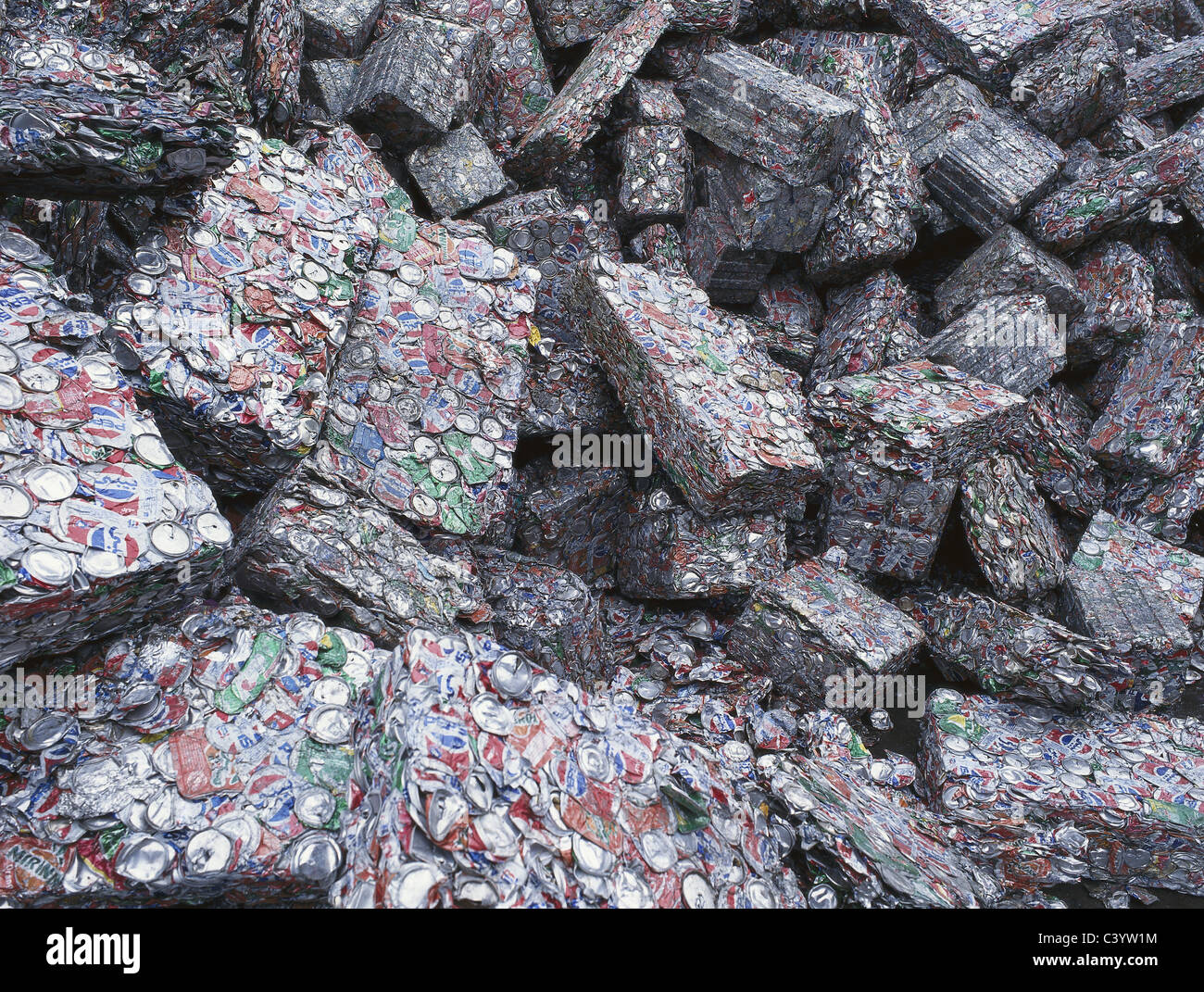 Aluminium, Can, Cans, Compacted, Crushed, Domestic Waste, Drink Cans ...