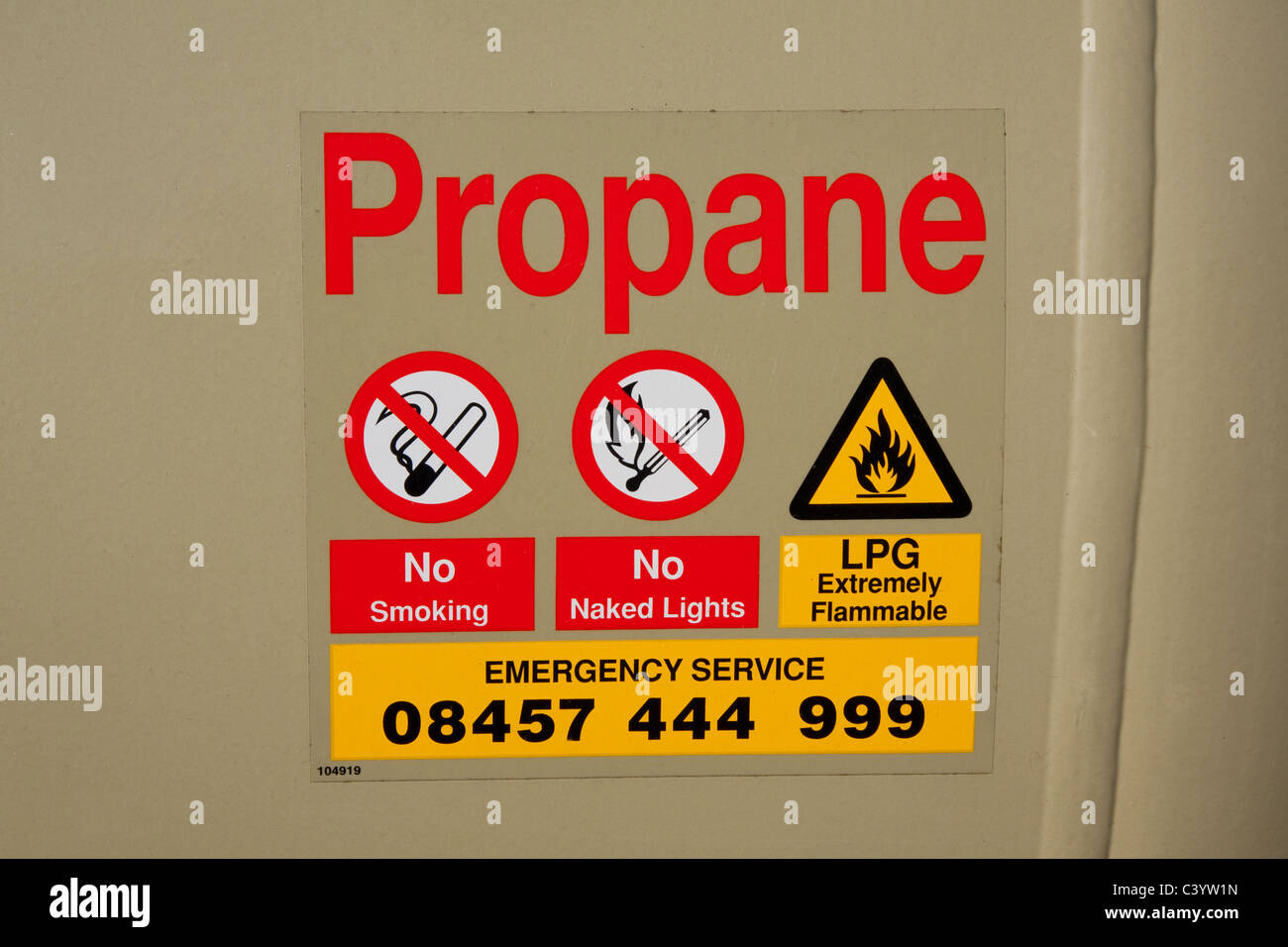 Propane Safety Signs