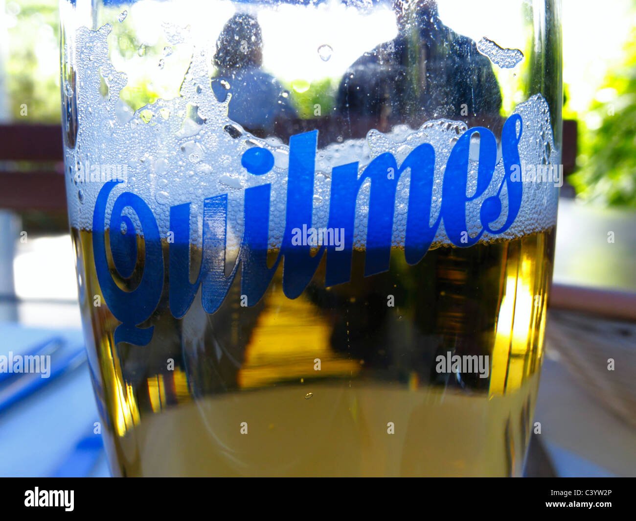 A bottle of Argentinean Quilmes Cristal Beer, Austria AT Stock Photo ...