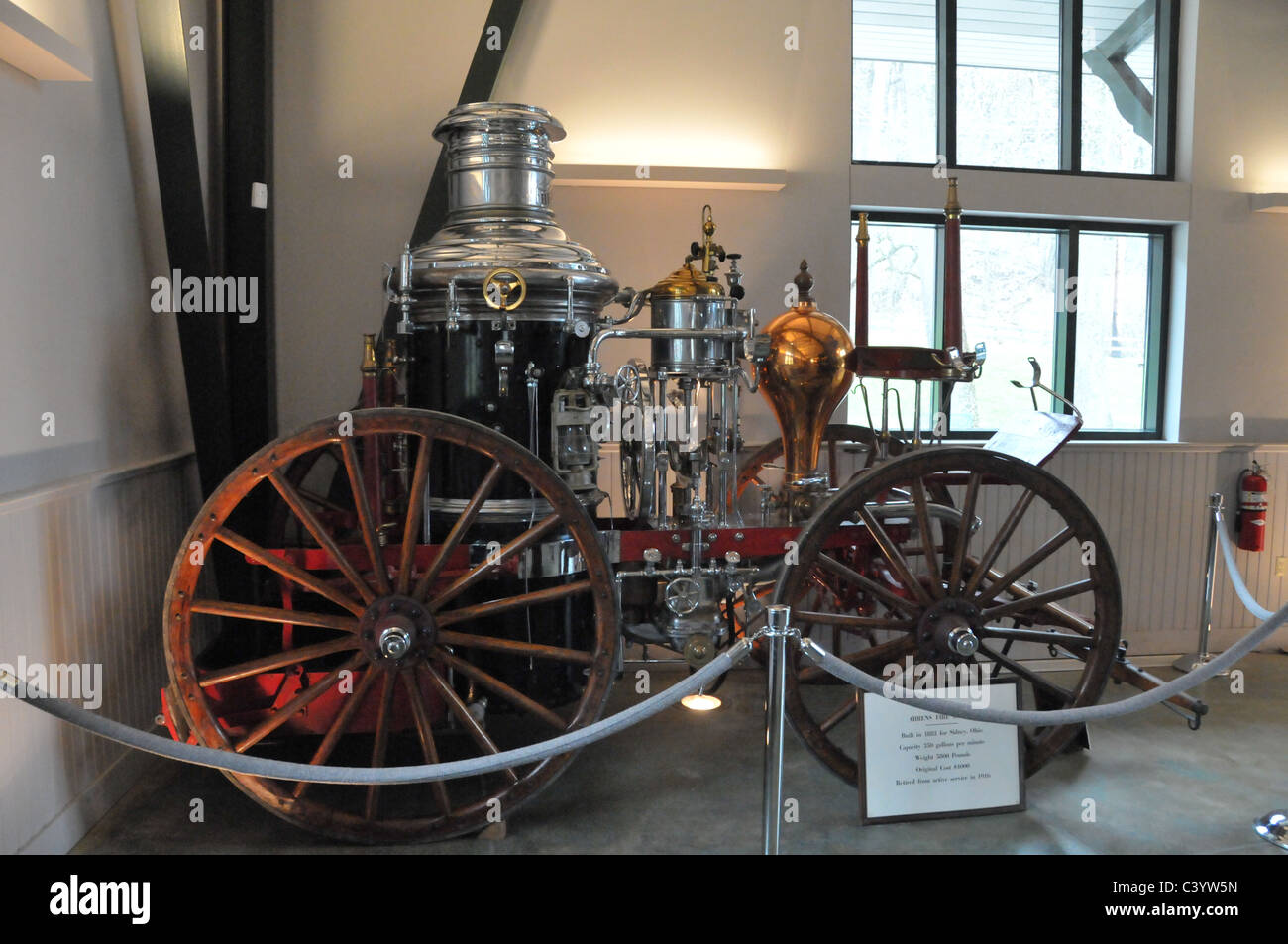 Fire Engine from the 19th century Stock Photo - Alamy