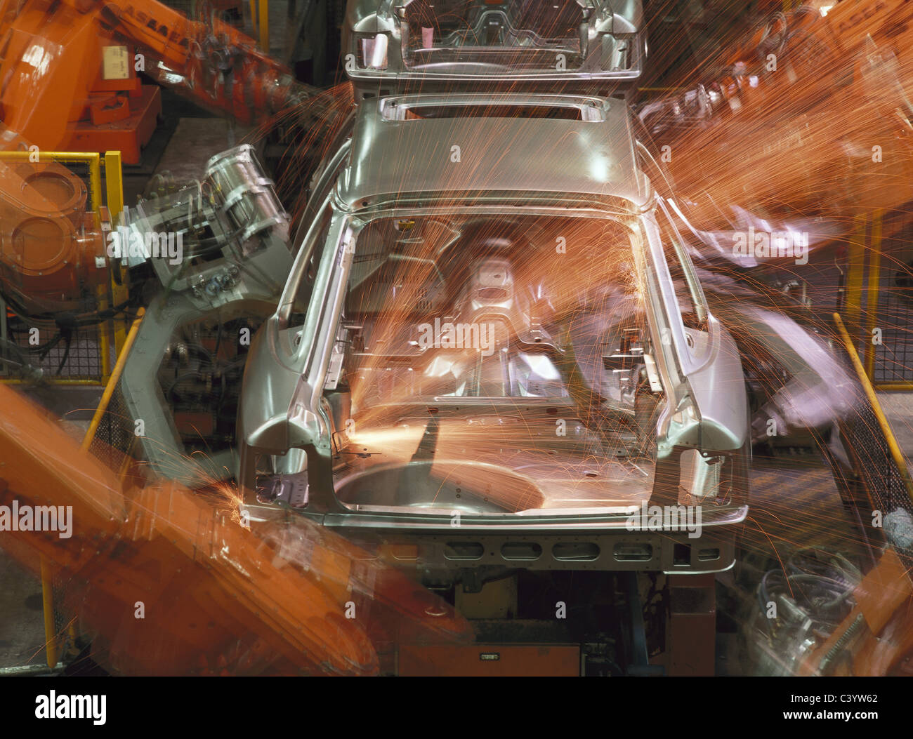 Assembly, Assembly Line, Automation, Automobile, Car, Bar Body, Economy ...