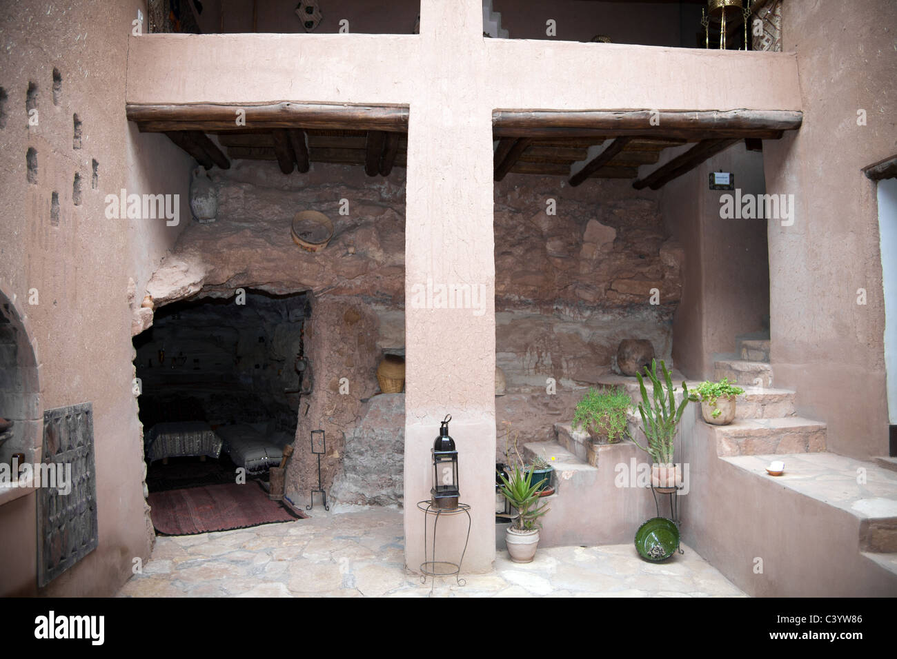 Inside Ait Benhaddou Berber home Stock Photo - Alamy