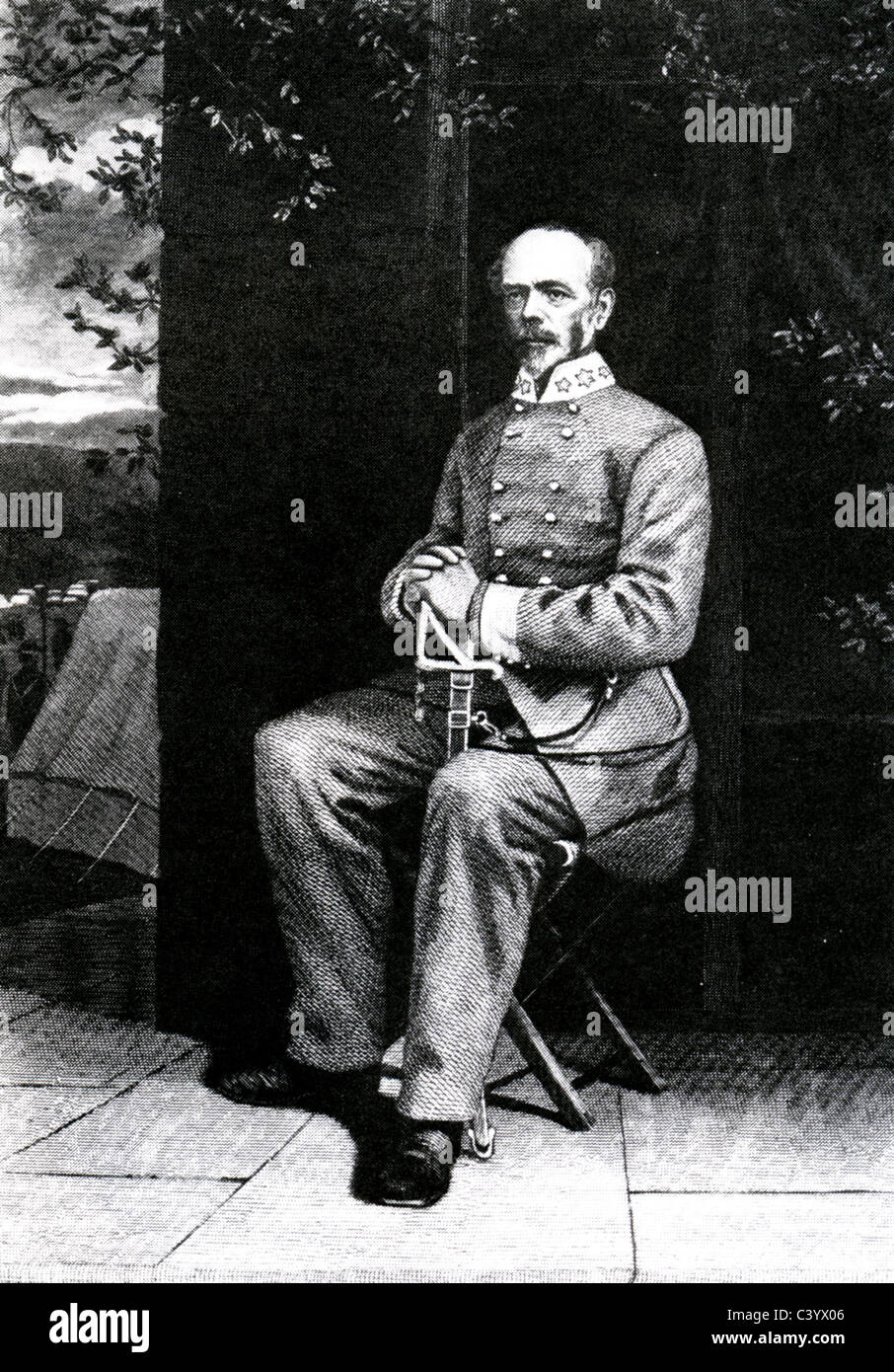 JOSEPH E. JOHNSTON (1807-1891) US and Confederate Army general Stock ...