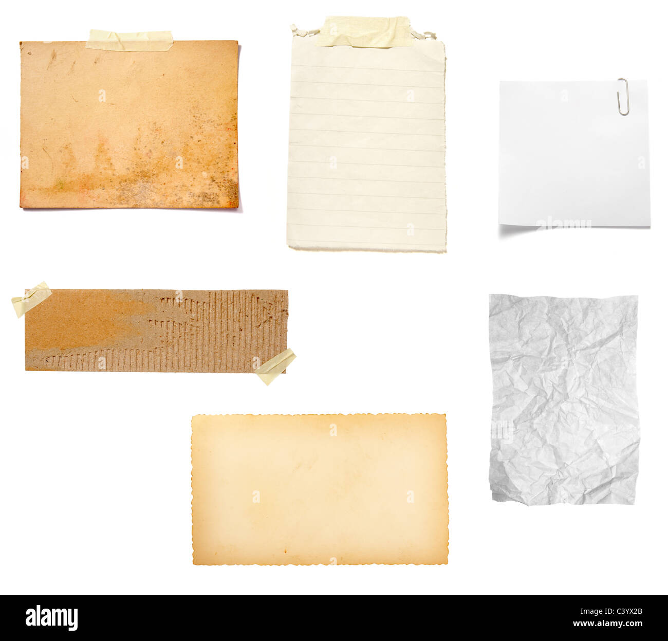 note papers with push pins Stock Photo - Alamy