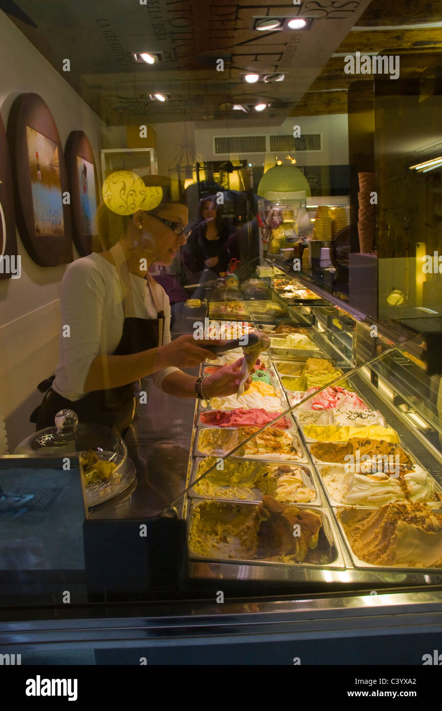 Gelateria an ice cream shop San Marco district Venice Italy Europe ...