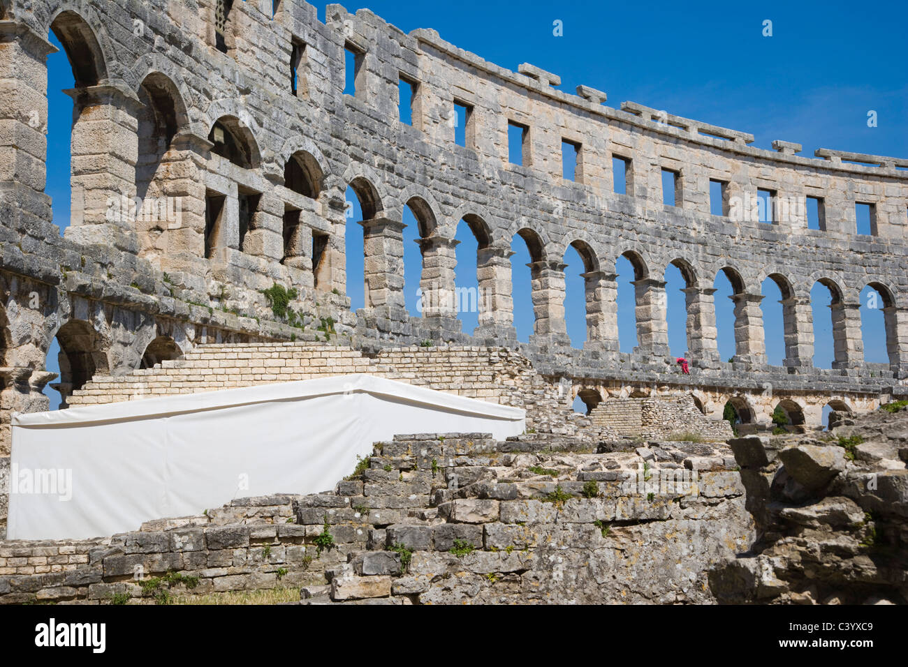 Pula Arena, Roman amphitheatre, Pula, Istria, Croatia Stock Photo - Alamy
