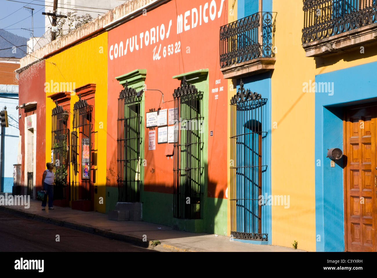 Traditional architecture in The City of Oaxaca. Mexico Stock Photo - Alamy