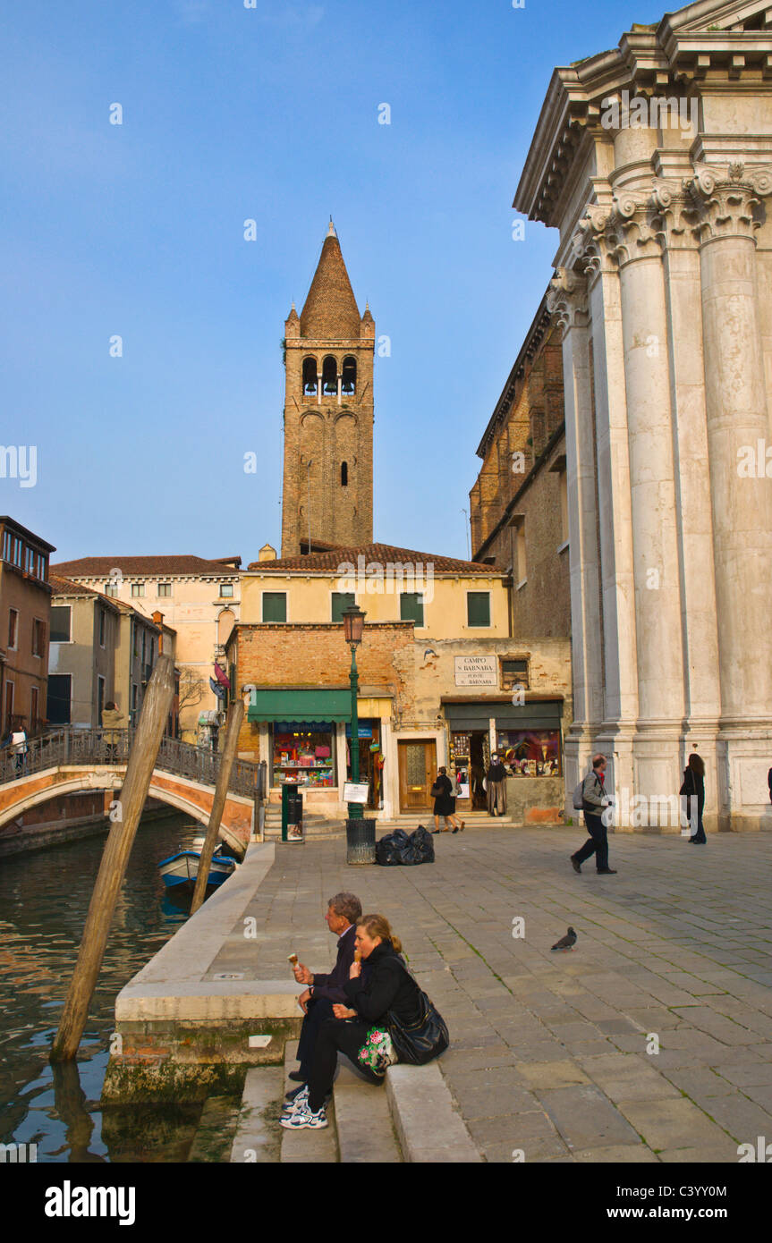Campo San Barnaba square Dorsoduro district Venice Italy Europe Stock ...