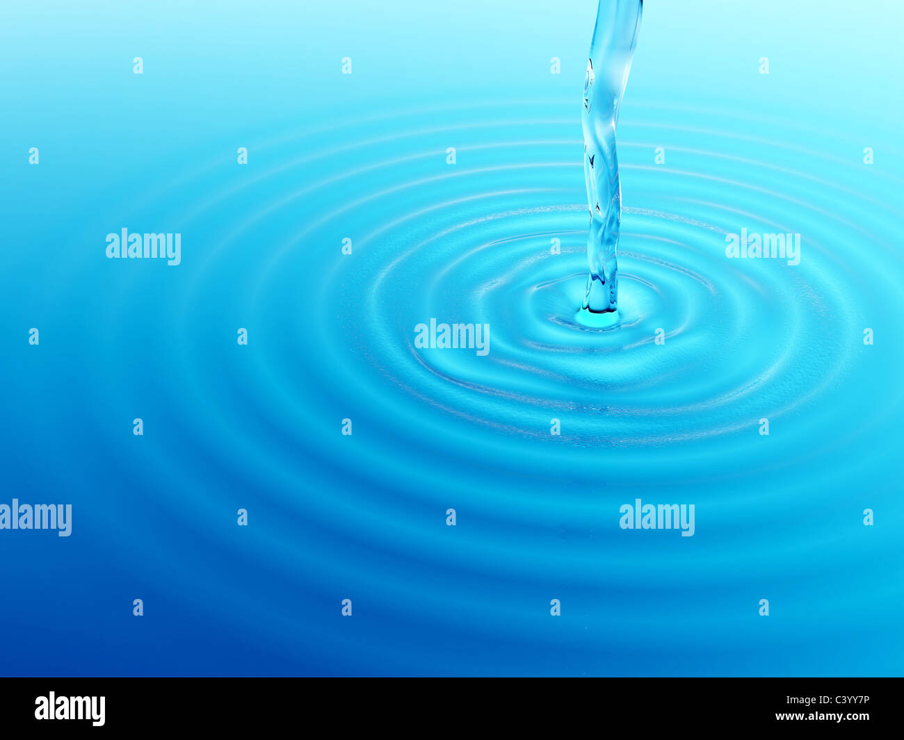 Abstract blue water pouring background Stock Photo - Alamy