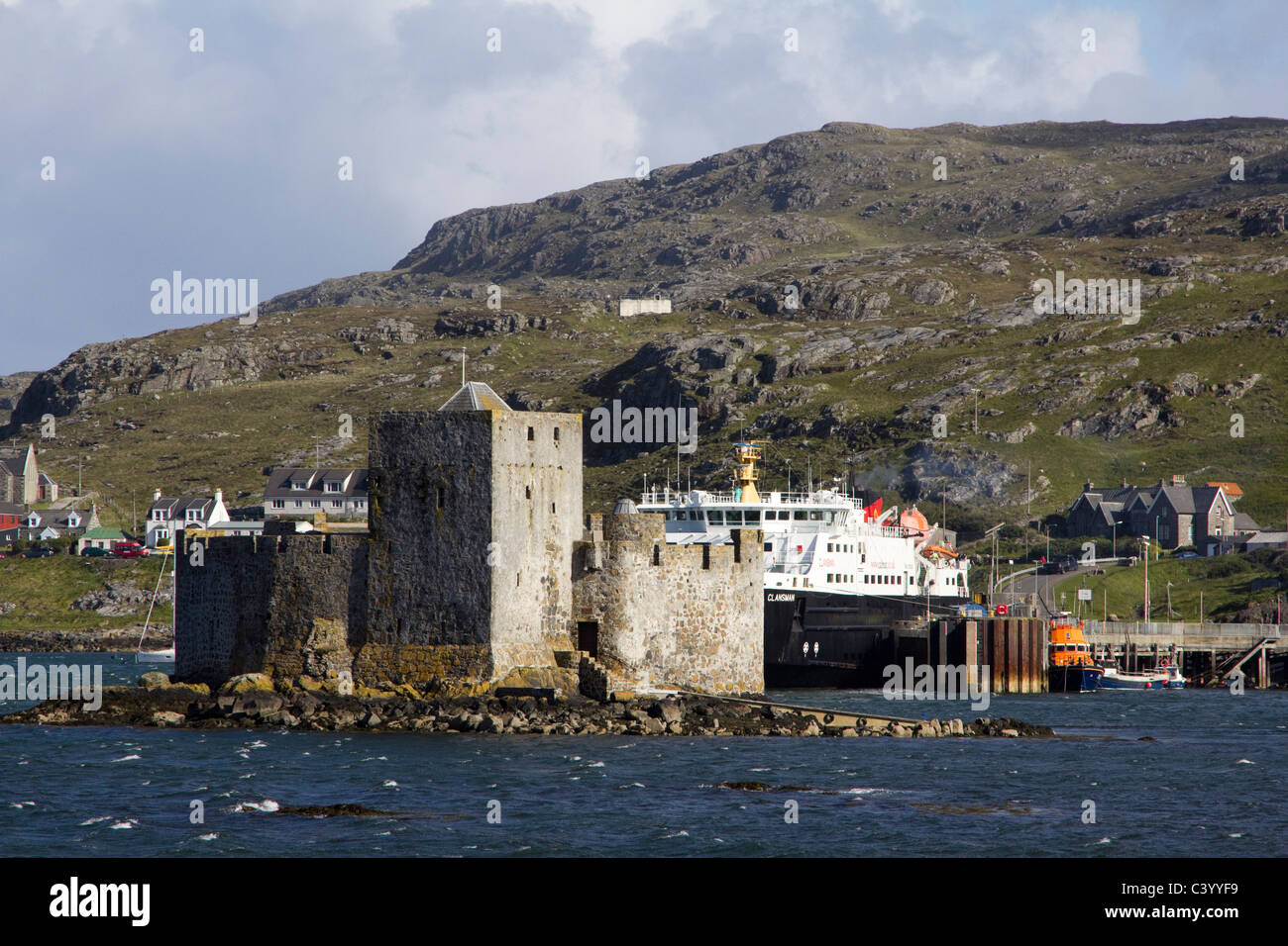 castlebay isle of barra western isles outer hebrides scotland uk gb ...