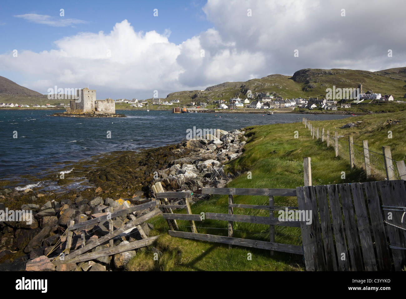 castlebay isle of barra western isles outer hebrides scotland uk gb ...