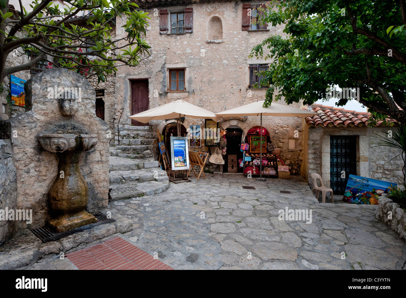 The medieval village of Èze in south eastern France Stock Photo - Alamy