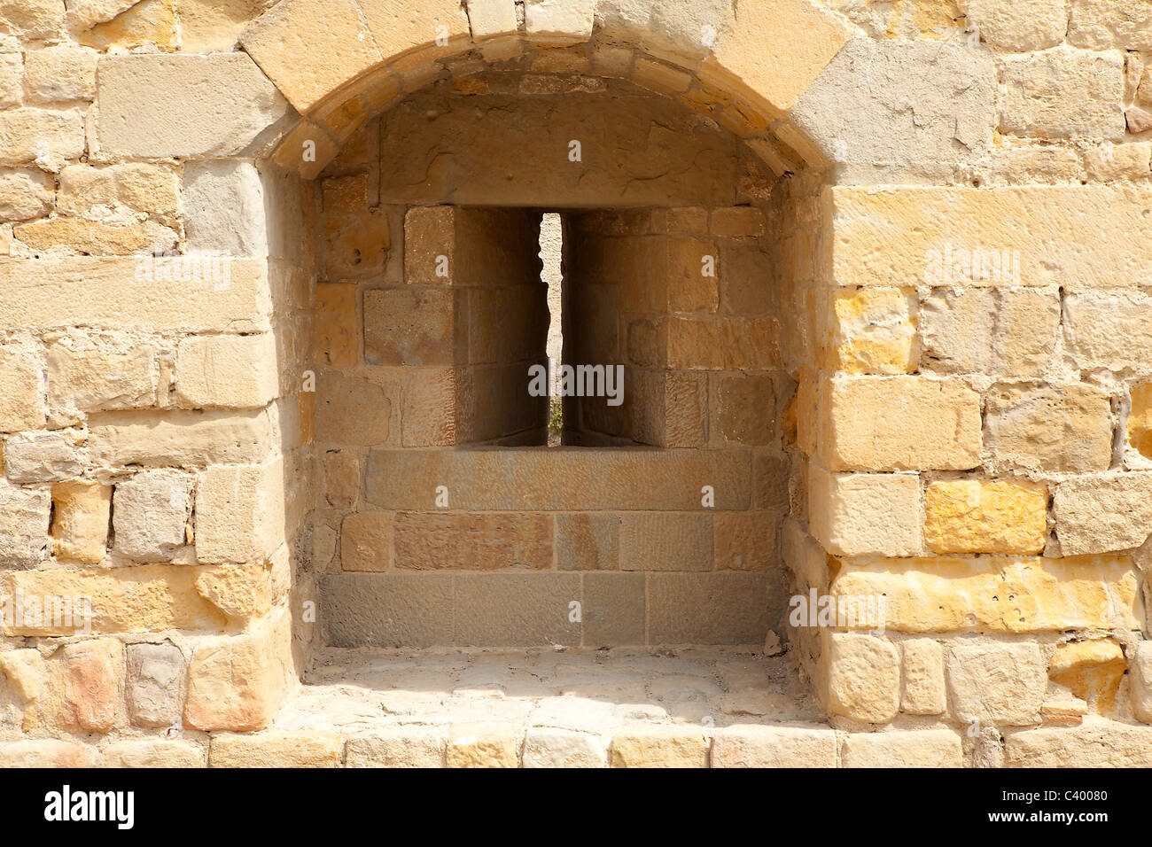 closeup of window in old brick wall Stock Photo - Alamy
