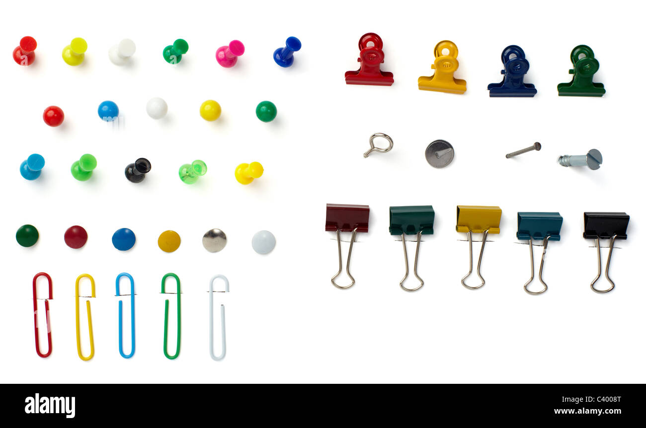 collection of paper clips Stock Photo - Alamy