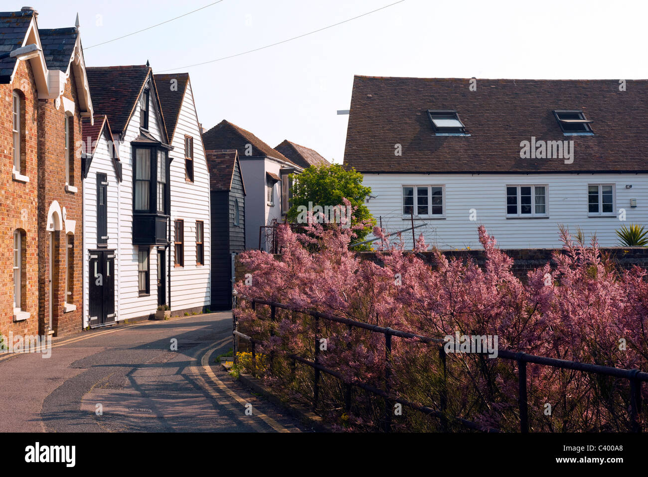 WHITSTABLE, KENT, UK - APRIL 30, 2011: Pretty Street in the town Stock ...
