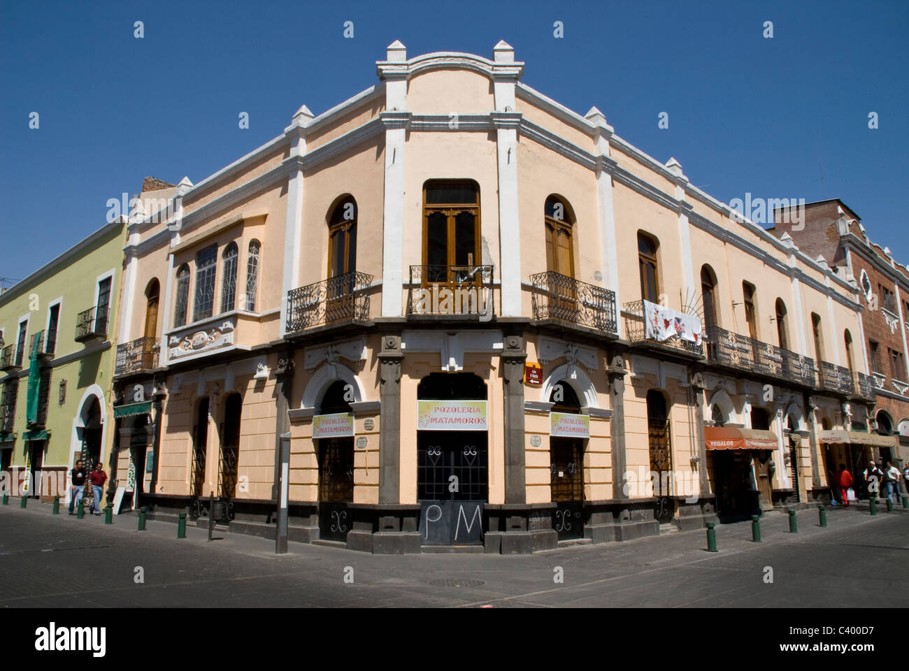 Traditional architecture in the city of Puebla. Mexico Stock Photo - Alamy