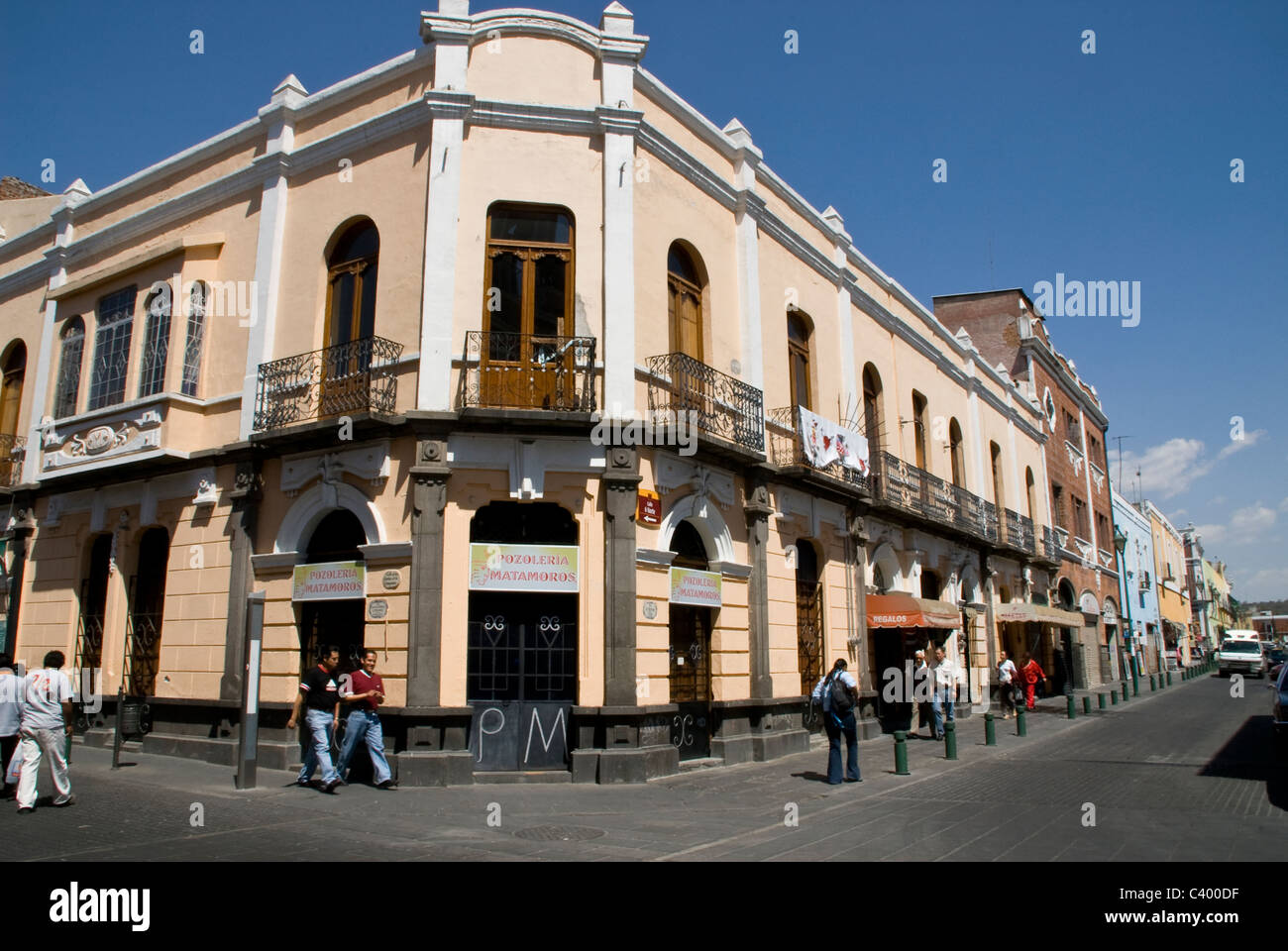 Traditional architecture in the city of Puebla. Mexico Stock Photo - Alamy