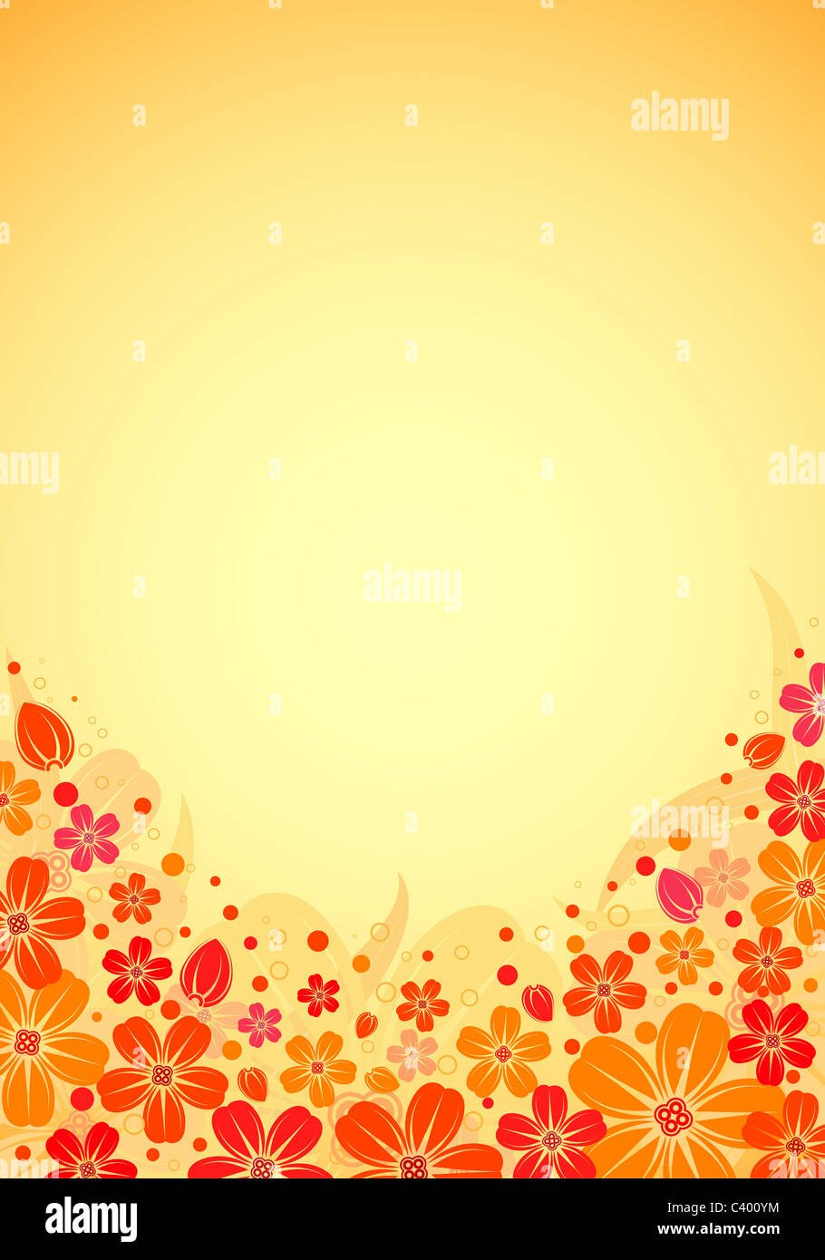 Flower frame, element for design, vector illustration Stock Photo - Alamy
